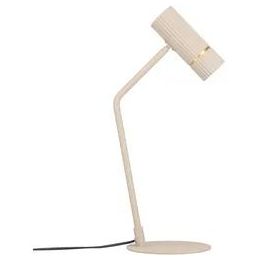 Eglo Tischleuchte "Caminia LED Tischlampe, beige und gold, GU10, Nachttischlampe mit Spot", braun, 1, H: 48,5cm, 1 Stk., Leuchten, Tischleuchte - L21 x B17 x H48,5 cm - 1X4,7W inkl., Tischleuchte