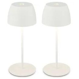 LED Au&szlig;en-Tischleuchte Briloner LEUCHTEN "SERINA MINI 7803026", wei&szlig;, Leuchten