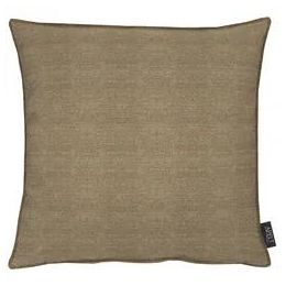 Dekokissen Apelt "Morris", braun (braun, unifarben), B:46cm L:46cm, Kunstfaser, Polyester, Dekokissen_Sitzkissen_Kissenh&uuml;llen, Kissenh&uuml;lle ohne F&uuml;llung, 1 St&uuml;ck