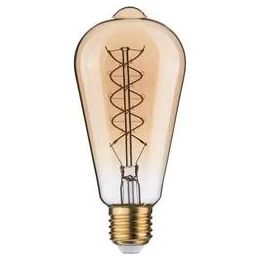 Paulmann LED-Leuchtmittel "Rustic Shine ST64 300lm 4,2W 1800K S gold 230V", goldfarben, L:14,3cm &Oslash;:6,4cm, Leuchtmittel