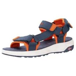 Sandale Trollkids "KIDS LYSEFJORD SANDAL", M&auml;dchen, Gr. 35, mystic blau, orange, Synthetik, Textil, Schuhe Sandale