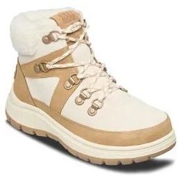 Bootsschuh Roxy "Alyah", Herren, Gr. 7(37), wei&szlig;, tan, Obermaterial:Obermaterial: 82% Leder / 16% Microfaser, 2% Metall, Futter: 100% Microfaser, Laufsohle: 100% Gummi;, Schuhe Bootsschuh