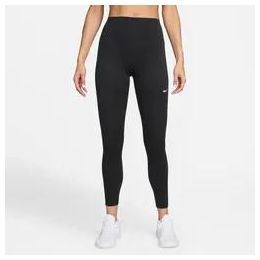 Trainingstights Nike "W NK DF ONE HR 7/8 TIGHT USEAM", Damen, Gr. XS, N-Gr, schwarz, wei&szlig;, Obermaterial: 80% Polyester, 20% Elasthan, Hosen, schnell trocknendes Material, atmungsaktiv, sportlicher Stil