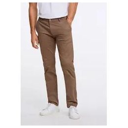 Chinos LINDBERGH "Chino Tapered Fit", Herren, Gr. 28, L&auml;nge 30, braun (dk braun), Obermaterial: 97% Baumwolle, 3% Elasthan, unifarben, gerade, unten schmal, Hosen
