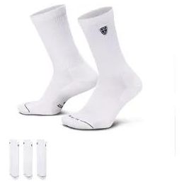 Sportsocken Nike "U NK ED ELVD CRW 3P GOLF-144", Damen, Gr. XL (46/50), multi, color, Obermaterial: 67% Baumwolle, 30% Polyester, 3% Elasthan, Socken Sportsocken, f&uuml;r sportliche Aktivit&auml;ten, sportlicher Stil, angenehmes Tragegef&uuml;hl