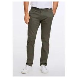 Chinos LINDBERGH "Chino Tapered Fit", Herren, Gr. 42, L&auml;nge 30, gr&uuml;n (army), Obermaterial: 97% Baumwolle, 3% Elasthan, unifarben, gerade, unten schmal, Hosen