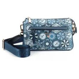 Schultertasche GATTINONI "Teodosia Daily Crossbody Bag Damen", Damen, Gr. B/H/T: 7cm x 16cm onesize, lapislazuli, PVC, Polyurethan, Taschen Schultertasche, Schultertasche Damen, Abendtasche, Fashion, Lifestyle, Sale