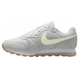 Sneaker Nike SPORTSWEAR "WMNS MD RUNNER 2", Herren, Gr. 42, photon dust, sail, wei&szlig;, gum med braun, Leder, Textil, Schuhe Sneaker