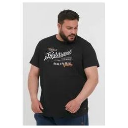T-Shirt Blend "BHDoppler Big & Tall", Damen, Gr. 5XL, schwarz, Web, 100% Baumwolle, bedruckt, regular fit normal, Rundhals, Shirts T-Shirt, T-Shirt in gro&szlig;en Gr&ouml;&szlig;en