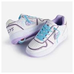Sneaker Heelys "Kama CC", M&auml;dchen, Gr. 38, wei&szlig;, lila, blau, Synthetik, Schuhe Sneaker, mit Rollen, mit Schn&uuml;rung