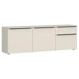 Sideboard Tom Tailor HOME, light taupe, B:165cm H:56cm T:42cm, Holzwerkstoff, Melamin, Spanplatte, Sideboards, Sideboard, Lowboard, Breite 165 cm,3 T&uuml;ren,1 Schublade, viel Stauraum