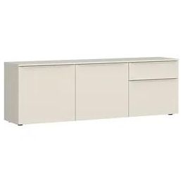Sideboard Tom Tailor HOME, light taupe, B:165cm H:56cm T:42cm, Holzwerkstoff, Melamin, Spanplatte, Sideboards, Sideboard, Lowboard, Breite 165 cm,3 T&uuml;ren,1 Schublade, viel Stauraum