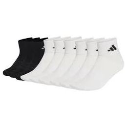 Sneakersocken Adidas ORIGINALS "Socken Thin & Light Sportswear Ankle Socks 9P 9er Pack", Herren, Gr. 40-42, bunt (2xwei&szlig;, schwarz), Obermaterial: 54% Baumwolle CO. 43% Polyester PES. 2% Elasthan EL. 1% Polyamid PA., Socken Sneakersocken