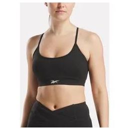 Sport-BH Reebok "KENDAL CORE STRAPPY BRA", Damen, Gr. XXL, N-Gr, schwarz, Obermaterial: 100% Polyester. Futter: 91% Polyester, 9% Elasthan, BHs Sport-BH