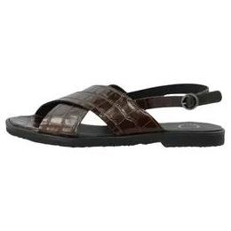 Ca'Shott Sandale CA'SHOTT "Ca'Shott Sandals CASGITTA", Herren, Gr. 40, Normalschaft, schwarz braun croco, Obermaterial: 100% Synthetik/Textil, Schuhe Sandale