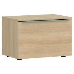 Nachtkommode Tom Tailor HOME "COLOR PUZZLE 1 Schublade mit farbigem Griff", light oak, B:55cm H:38cm T:42cm, Holzwerkstoff, Melamin, Spanplatte, Sideboards, Nachtkommode mit einer gro&szlig;en Schublade