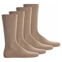 Kurzsocken BOSS "Socken 2P RS Uni CC 10260369 01 4er Pack", Herren, Gr. 43-46, beige, Obermaterial: 82% Baumwolle CO. 16% Polyamid PA. 2% Elasthan EL., Socken