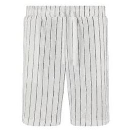 Shorts Urban Classics "Urban Classics Striped Crinkle Resort Shorts", Herren, Gr. 4XL, US-Gr&ouml;&szlig;en, sanftes wei&szlig;, schwarz, 92% Polyester, 6% Viskose, 2% Elasthan, gestreift, normal, Hosen Shorts