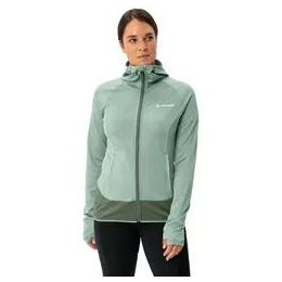 Fleecejacke Vaude "WOMEN'S TEKOA FLEECE JACKET II", Damen, Gr. 44, dusty fern, Fleece, Obermaterial: 97% Polyester, 3% Elasthan, unifarben, Basic taillenbedeckt, Rundhals, Raglan&auml;rmel elastischer Bund, Jacken Fleecejacke, sportlicher Stil, mit Kapuze und hochschlie&szlig;endem Kragen