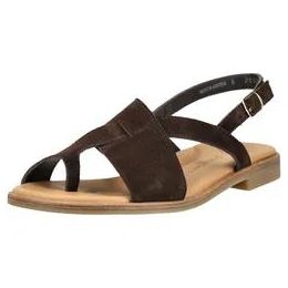 Riemchensandale Paul Green "Paul Green Sandalen Leder", Damen, Gr. 42,5, moro, Leder, Schuhe Riemchensandale