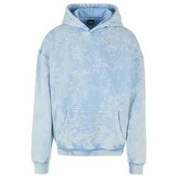 Kapuzensweatshirt Urban Classics "Urban Classics Herren Towel Washed Hoody", Herren, Gr. 4XL, balticblau, 70% Baumwolle, 30% Polyester, unifarben, Sweatshirts