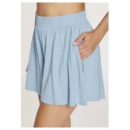 Shorts Vivance ACTIVE, Damen, Gr. M (40/42), N-Gr, blau, Single Jersey, Obermaterial: 95% Viskose, 5% Elasthan, unifarben, Basic, figurumspielend kurz, Hosen Shorts, Rockhosen-Design