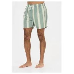 Badeshorts NOU "Enrique", Herren, Gr. XL, US-Gr&ouml;&szlig;en, stein, 100% Polyester, gestreift, Badehosen Badeshorts, mit Quick Dry-Funktion