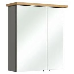 Spiegelschrank SAPHIR "mit LED-Beleuchtung und T&uuml;rd&auml;mpfer", grau, B:60cm H:72cm T:20cm, Holzwerkstoff, Schr&auml;nke, Spiegelschrank