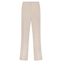Stoffhose Betty Barclay "Damen unifarben", Damen, Gr. 44, Normalgr&ouml;&szlig;en, grau beige, Obermaterial: 96% Polyester, 4% Elasthan, relaxed fit lang, Hosen Stoffhose