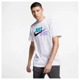 T-Shirt Nike SPORTSWEAR "M NSW TEE JUST DO IT SWOOSH", Herren, Gr. 4XL, wei&szlig;, spirit, Jersey, Obermaterial: 100% Baumwolle, normal, Rundhals, Shirts T-Shirt