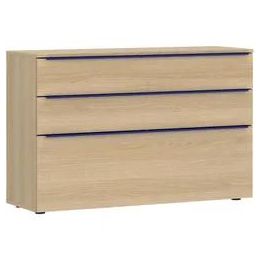 Kommode Tom Tailor HOME, light oak, B:110cm H:74cm T:42cm, Holzwerkstoff, Melamin, Spanplatte, Sideboards, Kommode, Lowboard, Breite 110 cm,1 Klappe,2 Schubladen, viel Stauraum