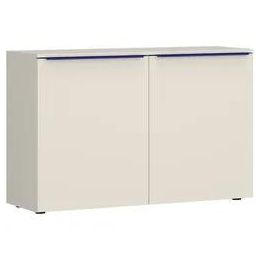 Kommode Tom Tailor HOME, light taupe, B:110cm H:74cm T:42cm, Holzwerkstoff, Melamin, Spanplatte, Sideboards, Kommode, Sideboard mit 2 T&uuml;ren, Softclose,viel Stauraum mit Farbkick