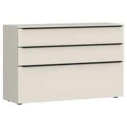 Kommode Tom Tailor HOME, light taupe, B:110cm H:74cm T:42cm, Holzwerkstoff, Melamin, Spanplatte, Sideboards, Kommode, Lowboard, Breite 110 cm,1 Klappe,2 Schubladen, viel Stauraum