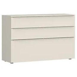 Kommode Tom Tailor HOME, light taupe, B:110cm H:74cm T:42cm, Holzwerkstoff, Melamin, Spanplatte, Sideboards, Kommode, Lowboard, Breite 110 cm,1 Klappe,2 Schubladen, viel Stauraum