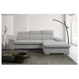 Ecksofa WERK2 "Palma modernes Schlafsofa mit Bettkasten, L-Form, B/T 282/185 cm", grau, B:282cm H:88cm T:185cm, Sofas, Ecksofa