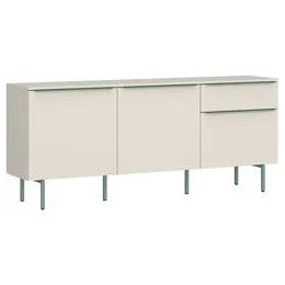 Sideboard Tom Tailor HOME, light taupe, B:165cm H:56cm T:42cm, Holzwerkstoff, Melamin, Spanplatte, Sideboards, Sideboard, Lowboard, Breite 165 cm,3 T&uuml;ren,1 Schublade, viel Stauraum