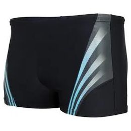 Badehose AQUARTI "Badehose Aquarti Herren Badehose Kurz Sportlich Streifen", Damen, Gr. XXL, N-Gr, blau (schwarz, blau), Obermaterial: 80% Polyamid PA. 20% Elasthan EL., Badehosen Badehose