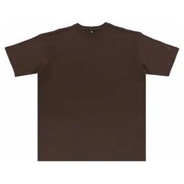 T-Shirt DROPSIZE "Dropsize Regular Fit T-Shirt", Damen, Gr. S, chocolate braun, 100% Baumwolle, unifarben, normal, Rundhals, Shirts T-Shirt