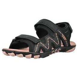 Sandale Dockers BY GERLI "Dockers by Gerli Sandalen Lederimitat", Damen, Gr. 37, schwarz, rosa, Lederimitat, Schuhe Sandale