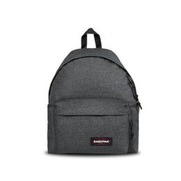 Freizeitrucksack Eastpak "PADDED PAK'R", Gr. B/H/T: 30cm x 40cm x 18cm, schwarz (schwarz denim), Textil, Basic, Rucks&auml;cke Freizeitrucksack, Unisex Schulrucksack, Reiserucksack mit kontrastfarbigen Details