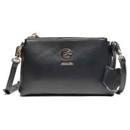 Schultertasche GATTINONI "Denise Soft Medium Crossbody Bag Damen", Damen, Gr. B/H/T: 7cm x 17cm onesize, schwarz, Polyurethan, Taschen Schultertasche, Schultertasche Damen, Abendtasche, Fashion, Lifestyle, Sale