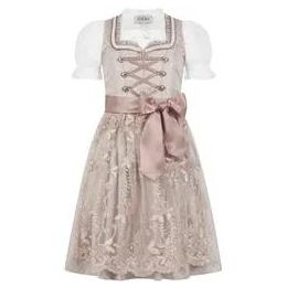 N&uuml;bler Dirndl N&Uuml;BLER "Kinderdirndl 3-teilig Stelle", M&auml;dchen, Gr. 116, EURO, rosa, Obermaterial: 100% Polyester PES., Kleider