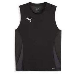 Fu&szlig;balltrikot Puma "TEAMGOAL SLEEVELESS JERSEY", Herren, Gr. S, Puma schwarz, Puma wei&szlig;, flat schwarz gray, Interlock, Obermaterial: 100% Polyester, unifarben, regular fit normal, Rundhals, Trikots Fu&szlig;balltrikot, f&uuml;r Fu&szlig;ball, &auml;rmellos, sportlicher Stil, aus Interlock-Material