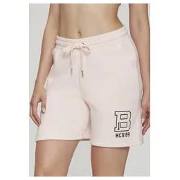 Sweatshorts BENCH. LOUNGEWEAR, Damen, Gr. 52/54, N-Gr, rosa, angeraute Sweatware, Obermaterial: 60% Baumwolle, 40% Polyester, unifarben, Basic, bequem kurz, Hosen Sweatshorts, in weich angerauter Sweatware, Loungewear