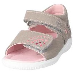 Sandale Pepino BY RICOSTA "Tiana WMS: mittel", M&auml;dchen, Gr. 25, tundra, rosa, Leder, Lederimitat, bestickt, Schuhe Sandale, Babyschuh, Sandale mit Stickerei, Gr&ouml;&szlig;enschabole zum Download