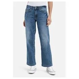 Smith & Soul Straight-Jeans SMITH & SOUL, Damen, Gr. 27, L&auml;nge 32, denim, Denim/Jeans, Obermaterial: 94% Baumwolle, 6% Elasthan, straight fit lang, Jeans Straight-Jeans, Wide Leg, Mid Rise