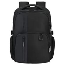 Daypack Samsonite, Gr. B/H/T: 33cm x 44cm x 20cm, schwarz, Polyester, Rucks&auml;cke