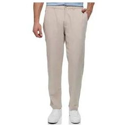 Leinenhose INDICODE "INTrope Pant", Herren, Gr. S, N-Gr, fog, Web, Obermaterial: 55% Leinen, 45% Baumwolle, unifarben, regular fit kn&ouml;chellang, Hosen