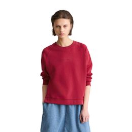 Marc O'Polo Sweatshirt MARC O'POLO DENIM "aus Organic Cotton", Damen, Gr. L, vivid cherry, Obermaterial: 100% Baumwolle, unifarben, relaxed fit, Rundhals, B&uuml;ndchen, Sweatshirts Sweatshirt