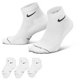 Sportsocken Nike "U NK ED ELVD ANK 3P - 144", Damen, Gr. L (42/45), multi, color, Obermaterial: 69% Baumwolle, 29% Polyester, 2% Elasthan, Socken Sportsocken, f&uuml;r Erwachsene, sportlicher Stil, f&uuml;r verschiedene Sportarten